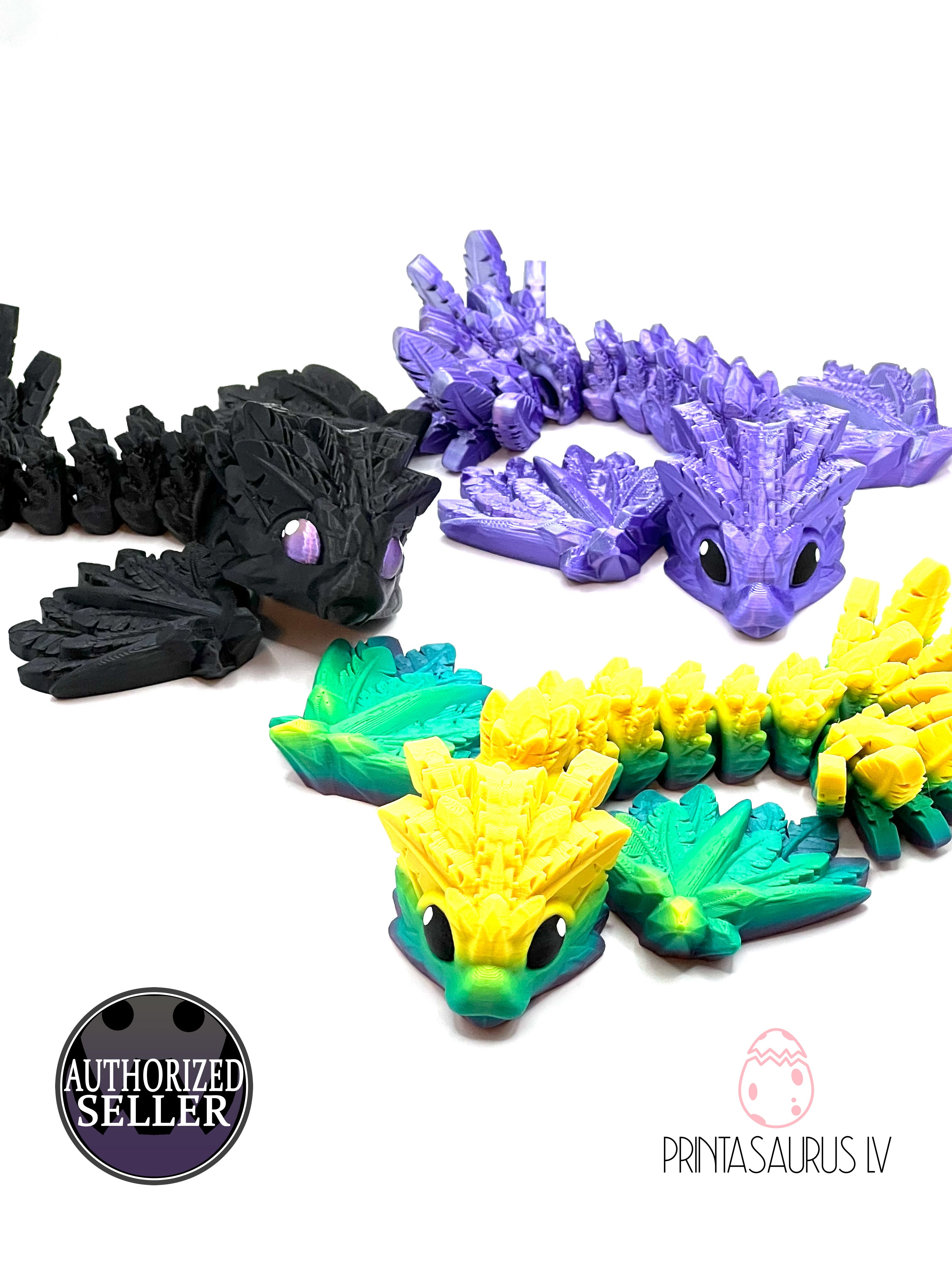 Tiny Feathered Dragon - 3D Printed Articulated Dragon – Printasaurus LV