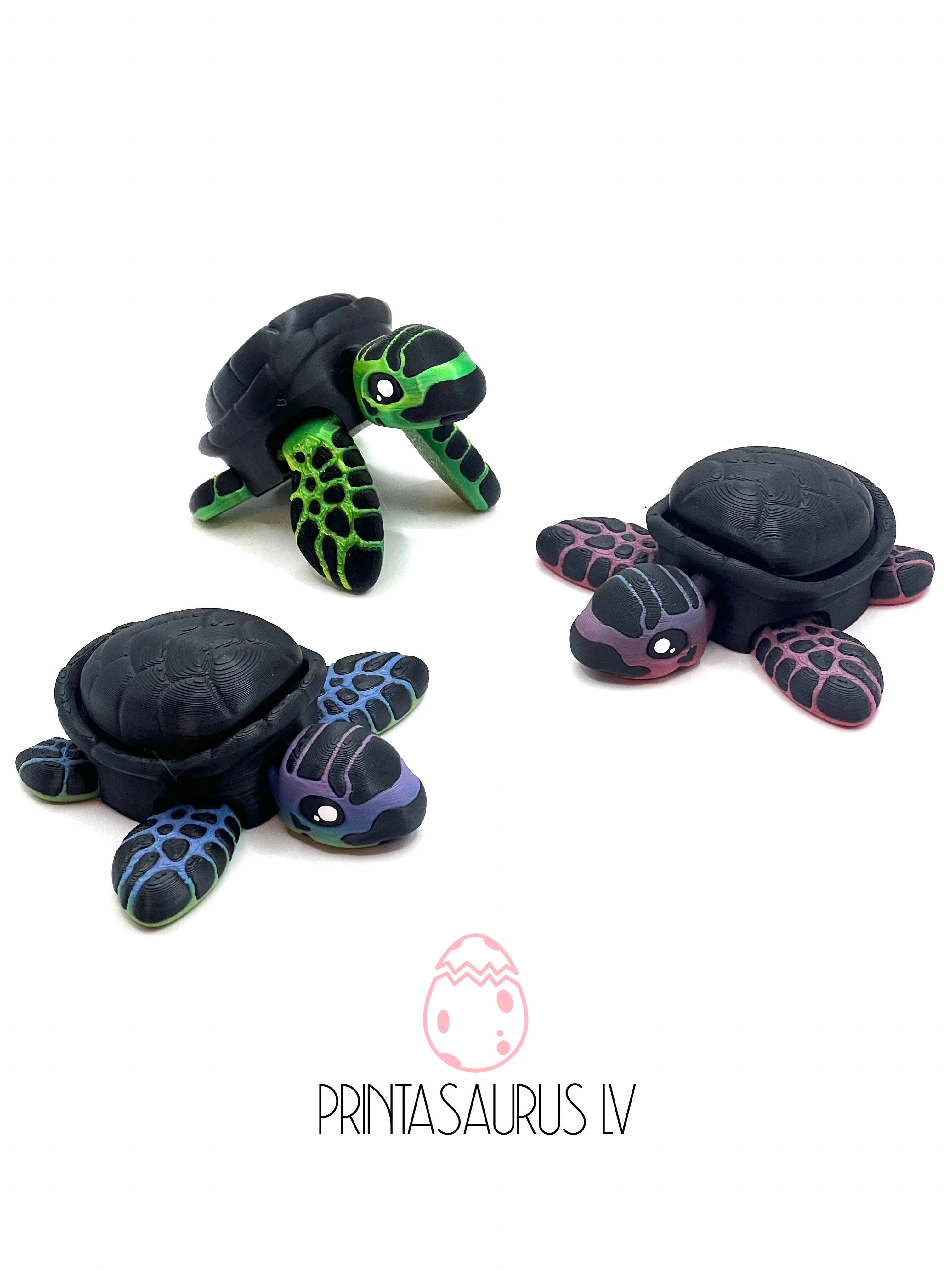 Bubbles the Sea Turtle Clickie - 3D Printed Keyboard Switch Fidget – Printasaurus LV