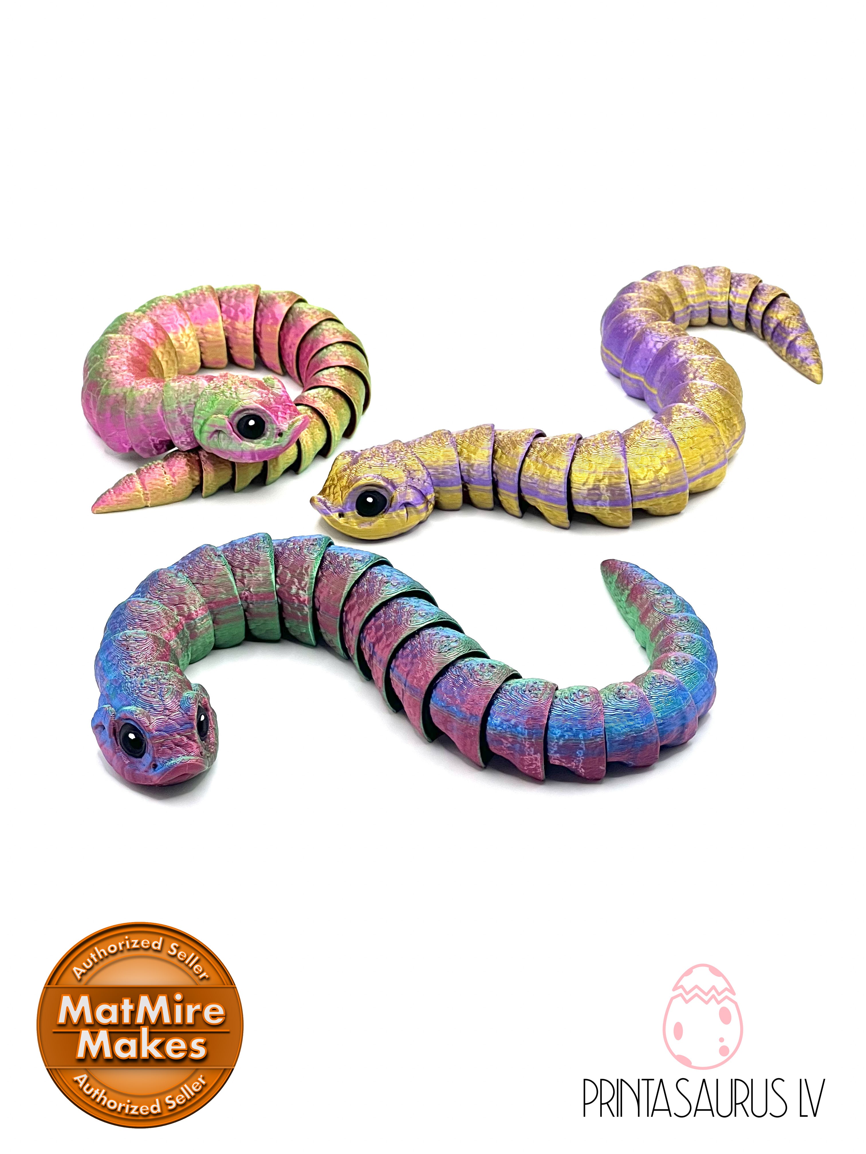 Hognose Snake - 3D Printed Articulated Reptile || Printasaurus LV