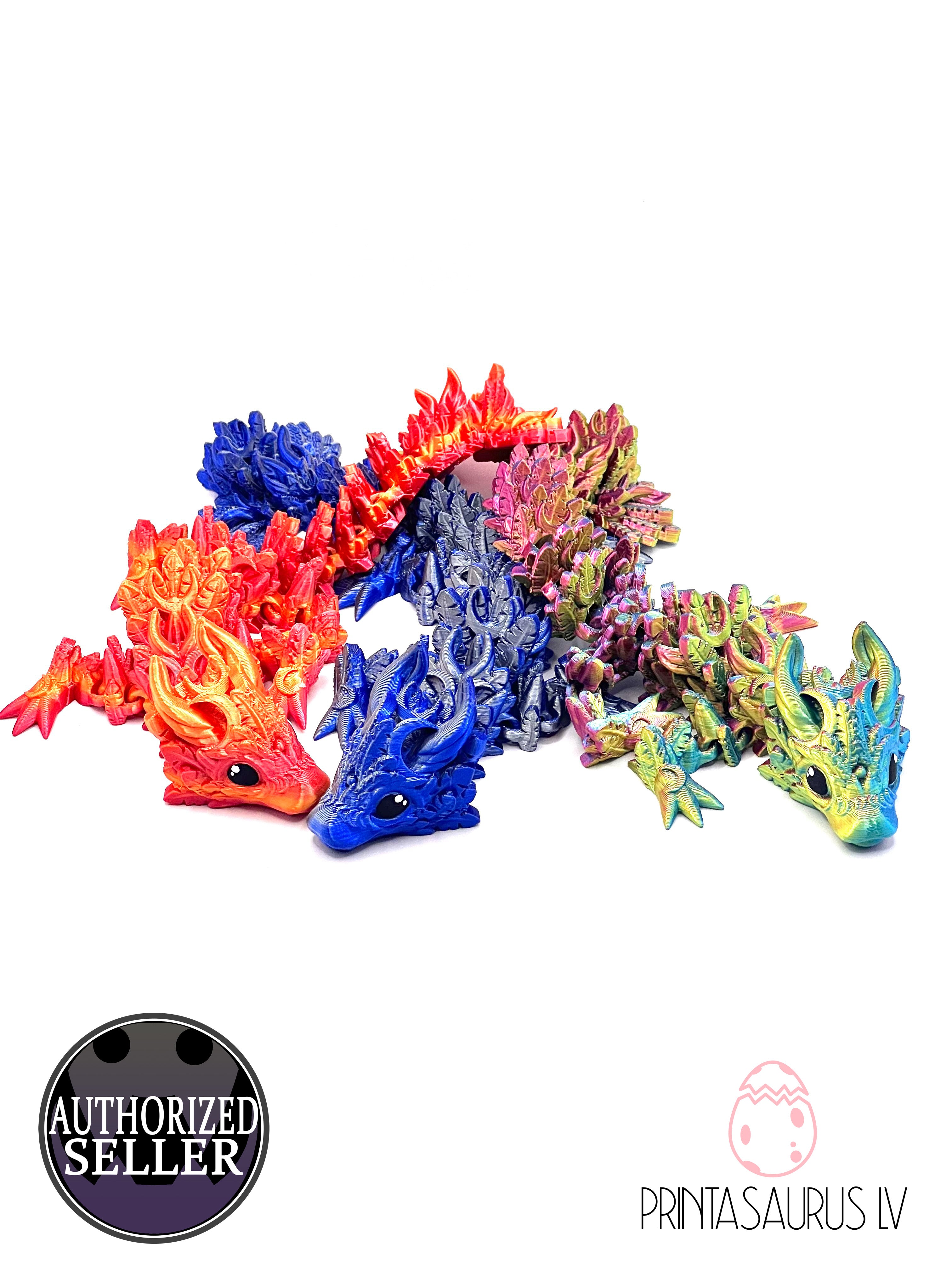 Baby Lunar Dragon - 3D Printed Articulated Dragon – Printasaurus LV