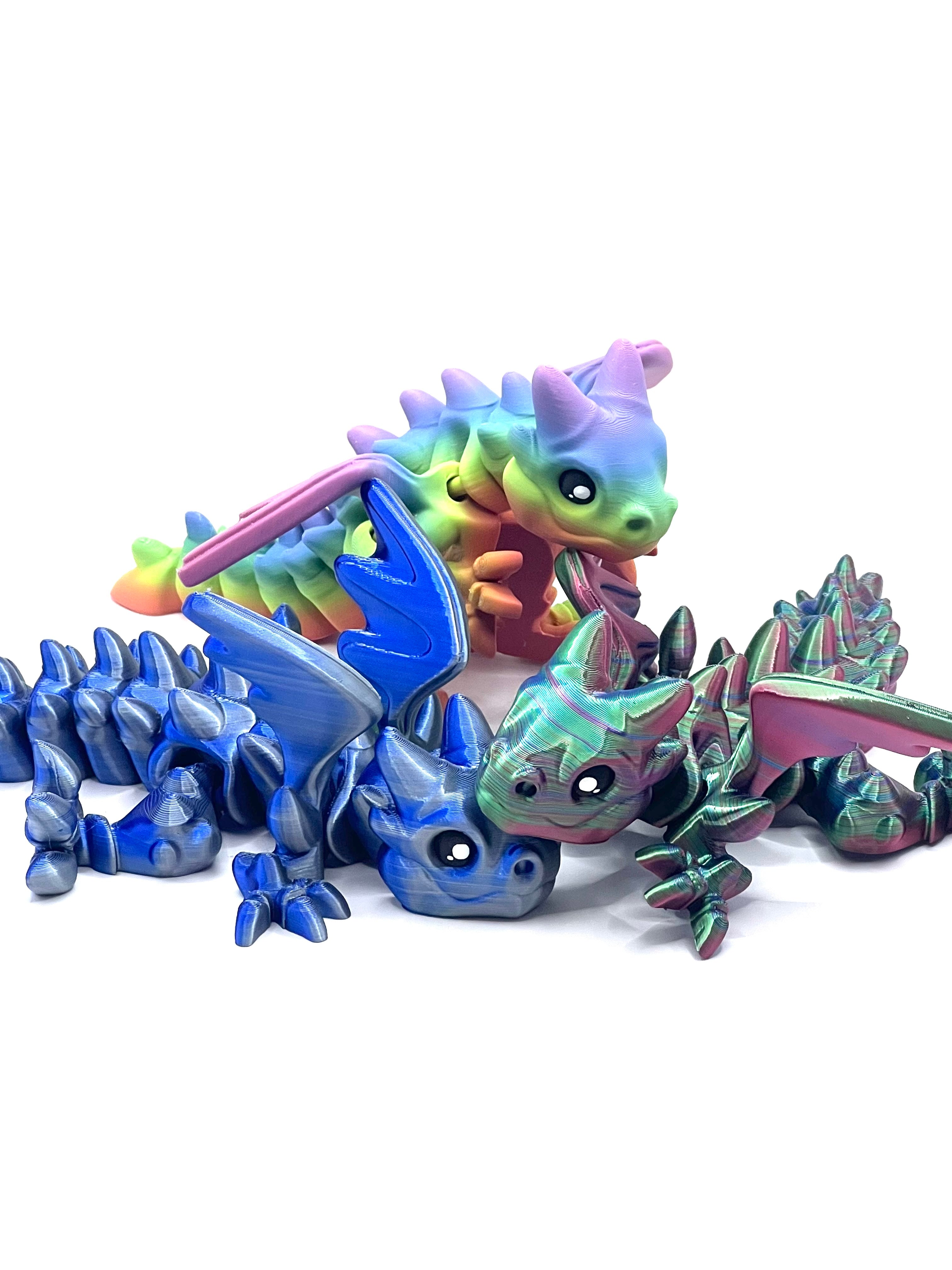 Spikey Dragon - 3D Printed Articulated Dragon || Printasaurus LV