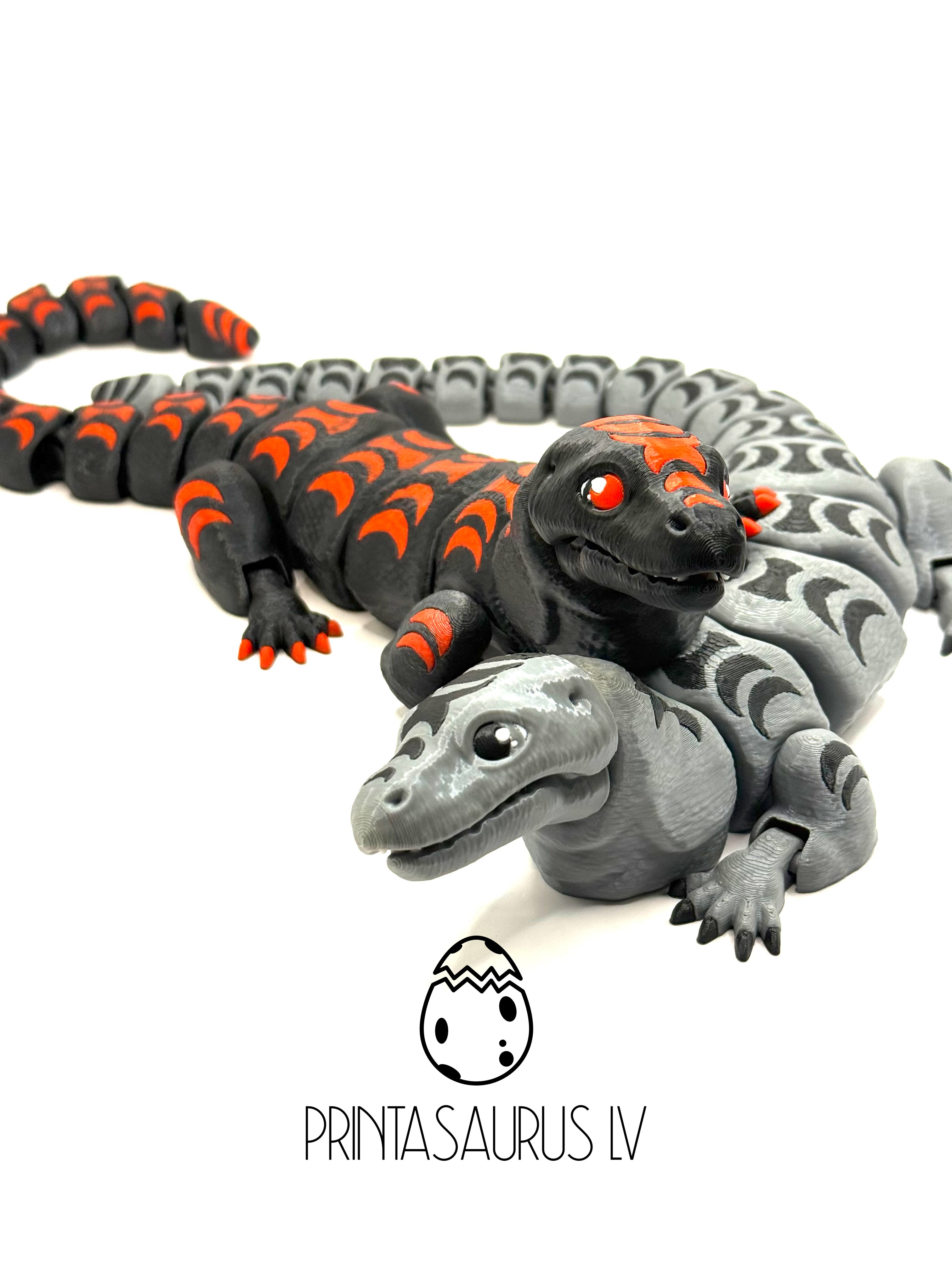 Slate the Megalania - 3D Printed Articulated Monitor Lizard ...