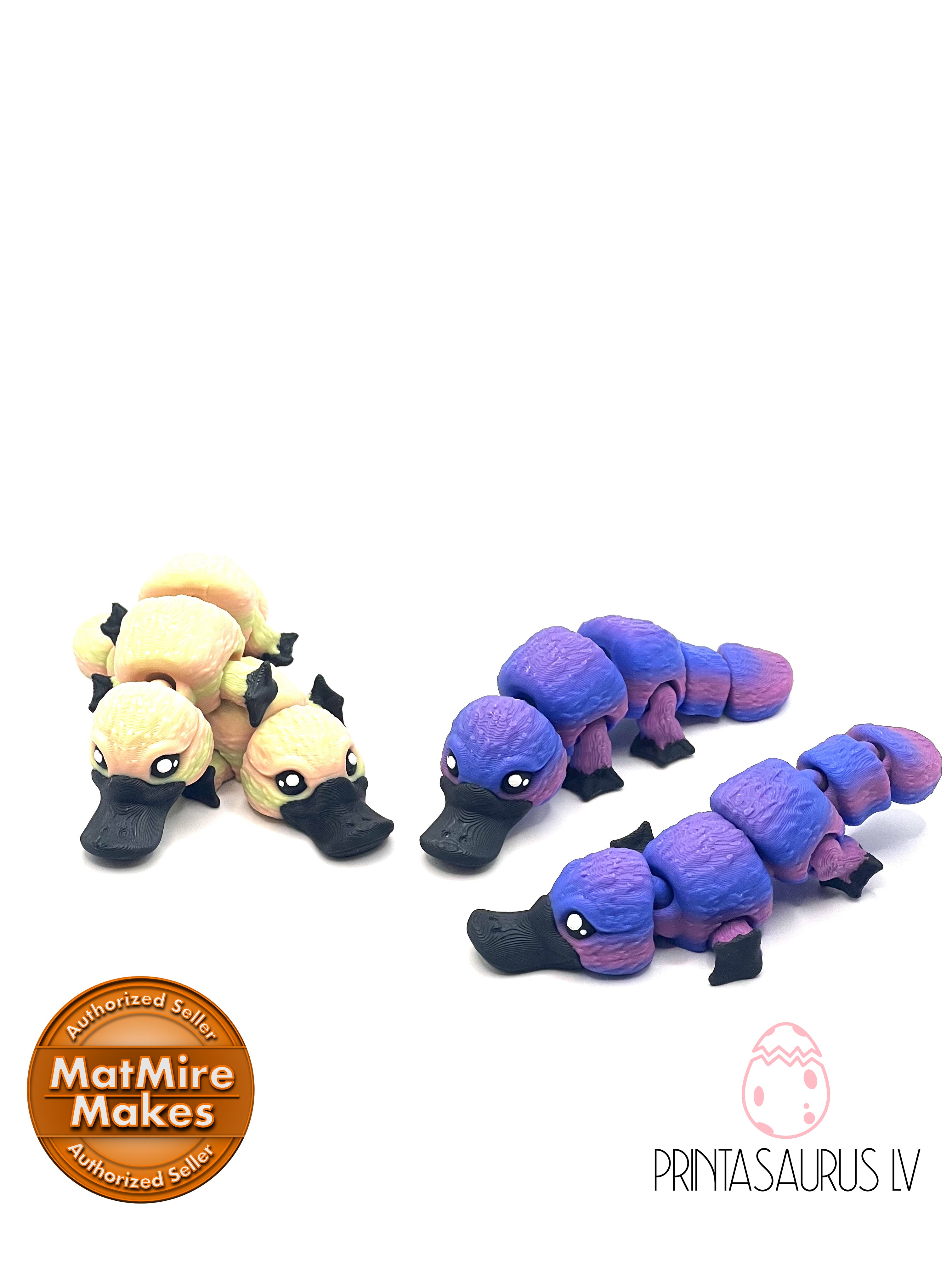 Mini Platypus - 3D Printed Articulated Animal – Printasaurus LV